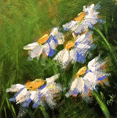 Eletragesi Daisy Acrylic Painting Images