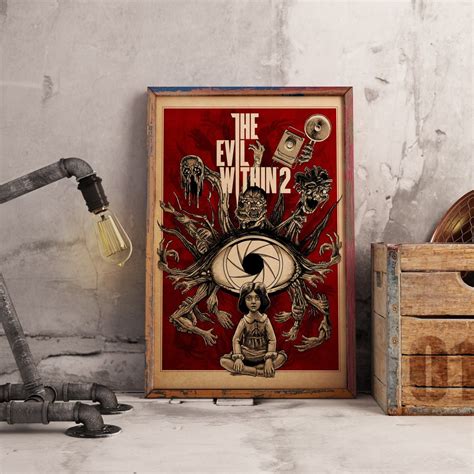 The Evil Within 2 Poster, Horror Video Game Art Print on Kraft Paper ...