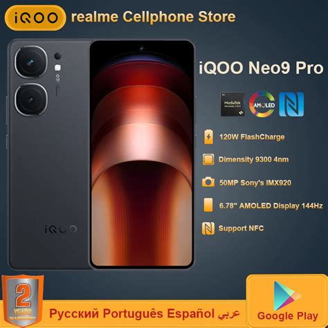 Official New Vivo IQOO Neo 9 Pro 5G SmartPhone 6 78inch 144Hz 50MP Rear