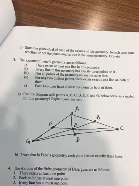 Solved B State The Plane Dual Of Each Of The Axioms Of This