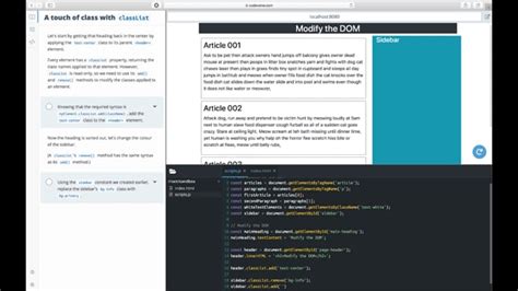 Modify The Dom Write Javascript For The Web Openclassrooms