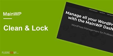 MainWP Dashboard Lock Extension 4 0 2 WP Themes Plugins