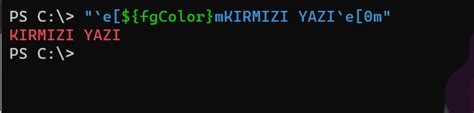 Powershell Deki Ozel Gizli Karakterler 4 Escape Towershell