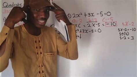Factorization Method Quadratic Equation How To Solve Quadratic Equation Using Factorization