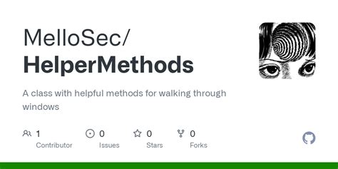 Github Mellosechelpermethods A Class With Helpful Methods For Walking Through Windows