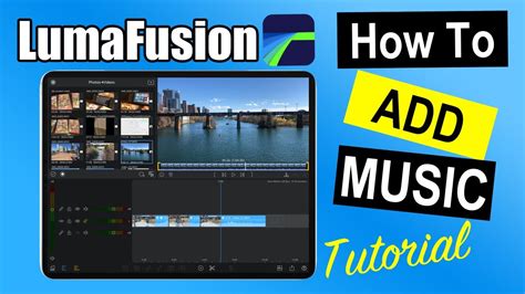 Lumafusion Tutorial How To Add Music To Your Video Youtube