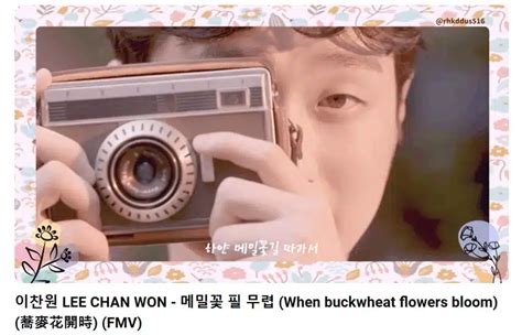 이찬원님의 뮤직비디오 메밀꽃 필 무렵 ~ 팬마음 커뮤니티