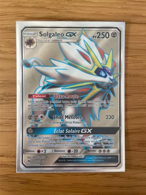 CARTE POKÉMON SOLGALEO GX Soleil et Lune Fr FULL ART EUR PicClick FR