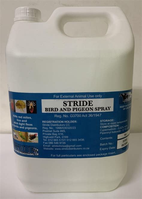 Stride Bird And Pigeon Spray Stride Equine Research