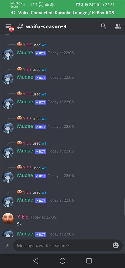 Yo Why Is My Mudae Like This Ive Also Tried It On Many Other Devices But Yet Once I Switch To A