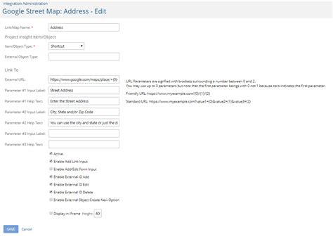 Link Map Configuration Project Insight Help Center