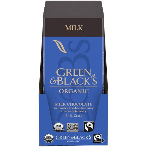 Green And Blacks Organic Milk Chocolate Bar 317 Oz Pack Of 10