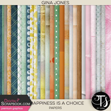 Happiness Is A Choice Papers By Gina Jones Graphics Kit