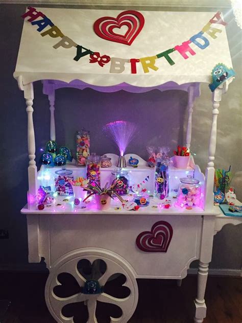 Birthday Candy Cart With Lights And Decorations