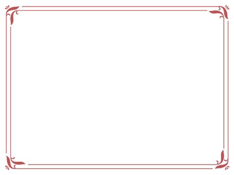 Red Certificate Border Template