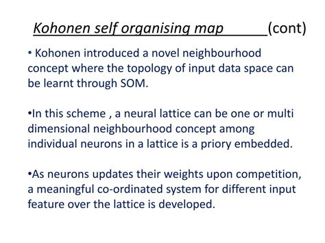 ppt kohonen self organising map powerpoint presentation free