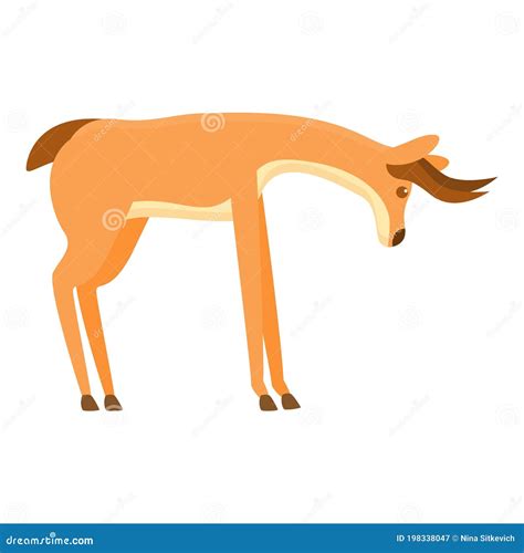 Cute Gazelle Cartoon Royalty Free Illustration