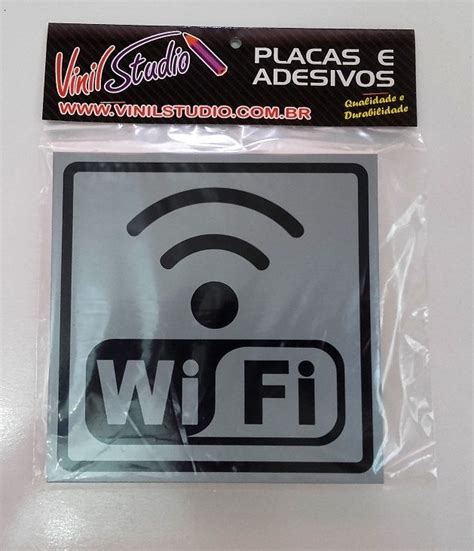 Placa De Sinaliza O Wifi Alta Qualidade Pvc Vinil Studio