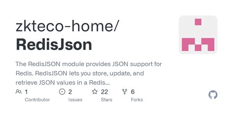 Github Zkteco Homeredisjson The Redisjson Module Provides Json