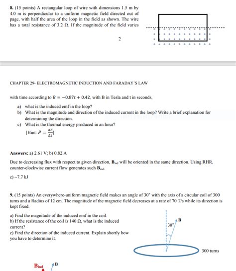 Solved Points A Rectangular Loop Of Wire With Chegg