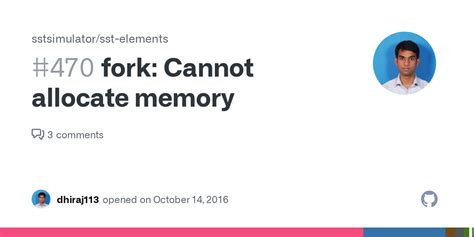 Fork Cannot Allocate Memory Issue 470 Sstsimulator Sst Elements