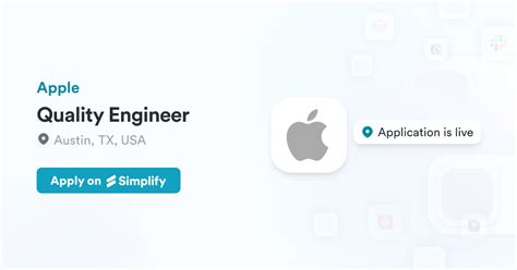 Quality Engineer Apple Simplify Jobs