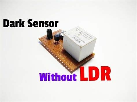 How To Make Dark Sensor Automatic Light Switch Circuit Without Ldr Simple Dark Sensor Without