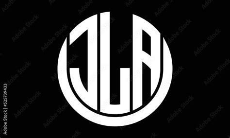 Jla Three Letter Circle Logo Design Vector Template Monogram Symbol On