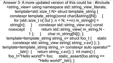 C Literal Operator Template Not Recognised Youtube