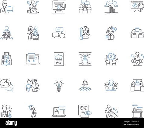 Performance Potential Line Icons Collection Capability Capacity