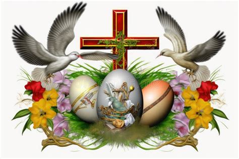 Happy Easter Easter Resurrection Sunday Traditional Religious Designs Stock Image Image Of