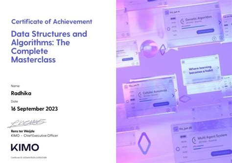 Completed Data Structures And Algorithms Course Radhika Nagaraj