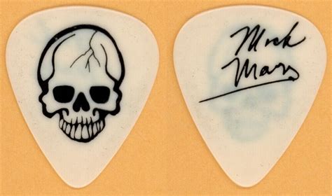 Motley Crue Mick Mars Black On White Guitar Pick 1991 Decade Of