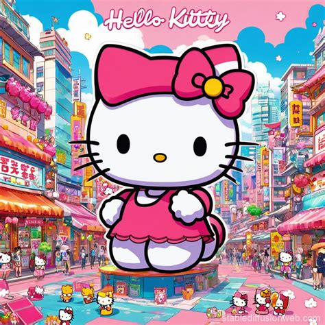 Hello Kitty Animated Character Stable Diffusion Online
