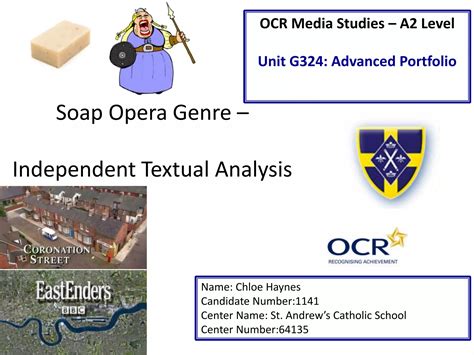 Soap Opera Textual Analysis Ppt