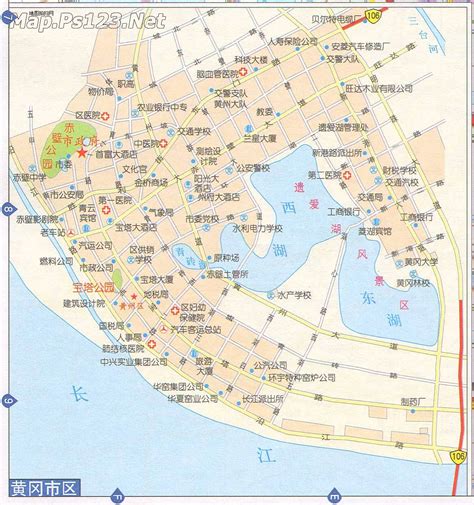 黄冈市区地图 黄冈市地图查询