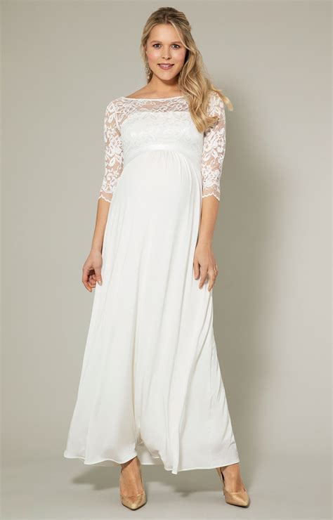 Olivia Maternity Wedding Gown Ivory White Maternity Wedding Dresses