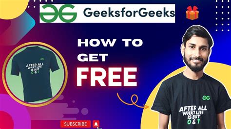 How To Get Free Gfg Tshirt Redeem Gfg Tshirt For Free Free Tshirt From Gfg