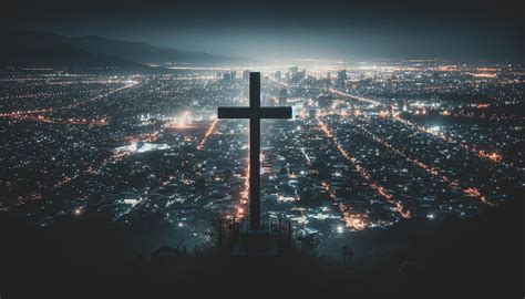 Download Ai Generated Cross City Royalty Free Stock Illustration