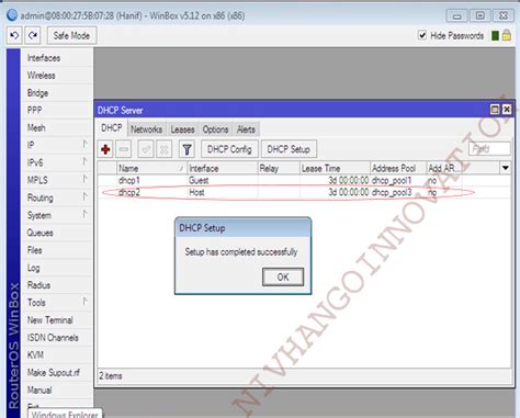 Konfigurasi Dhcp Server Di Mikrotik Os Menggunakan Winbox