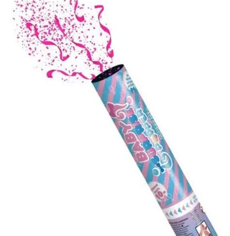 Cañón De Confeti Revelación De Genero Sexo 30 Cm Cuotas sin interés