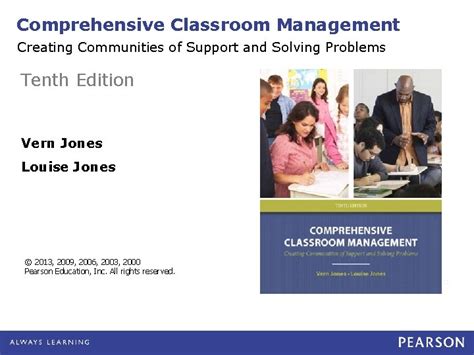 Comprehensive Classroom Management Creating Communities Of Support And