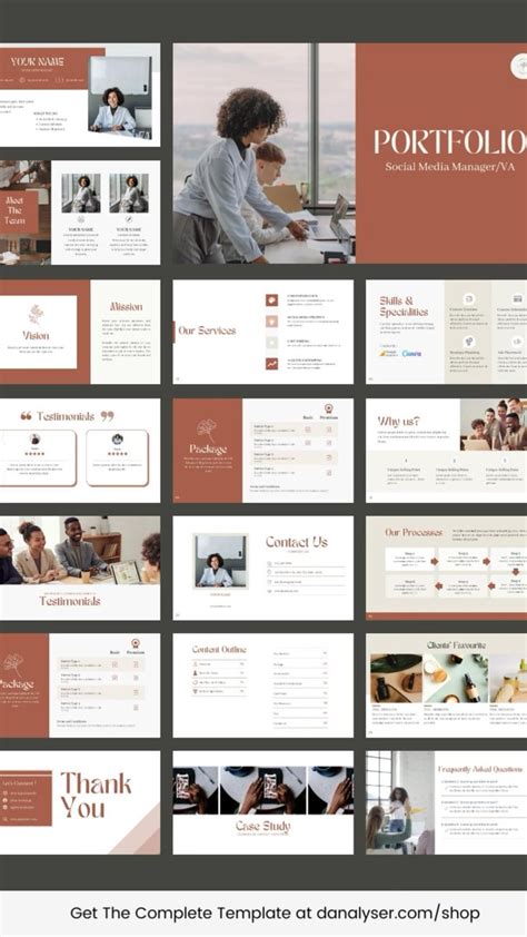 Social Media Manager Portfolio Template Free