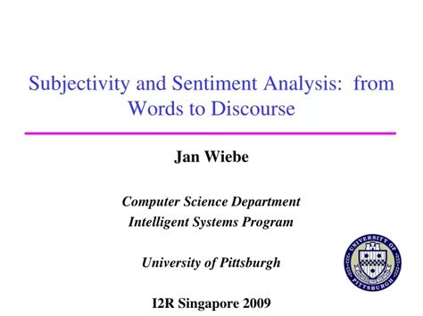 Ppt Subjectivity And Sentiment Analysis From Words To Discourse Powerpoint Presentation Id