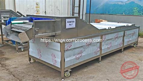 Automatic Sweet Corn Cob Blanching Machine Corn Flake Machine Puffed