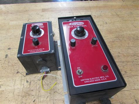 Machines Used Dayton Scr Dc Motor Speed Controls