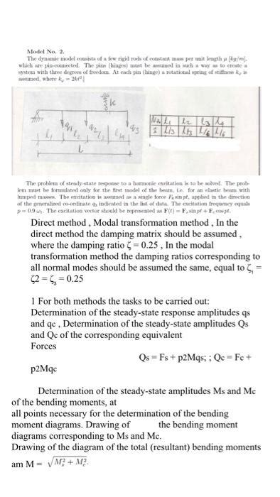 Model No 2 The Dynamic Model Consists Of A Few