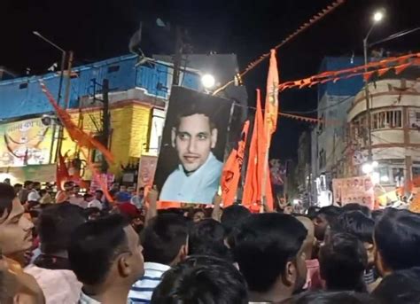 Photograph Of Nathuram Godse Displayed During The Ram Navami Shobha