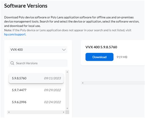 Solved Polycom Update Firmware Link Went Down Cant Update Phones Hp Support Community