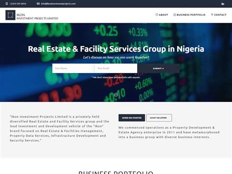 Portfolio Website Development For Ikon Investment CMS